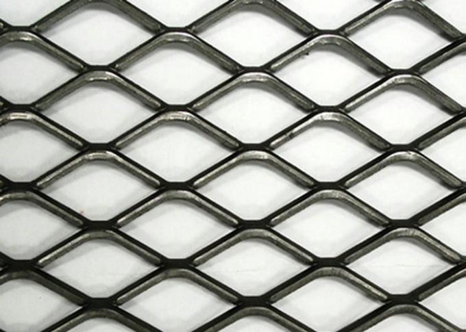 Galvanized Coated Expanded Metal Mesh , Steel Diamond Mesh For ...